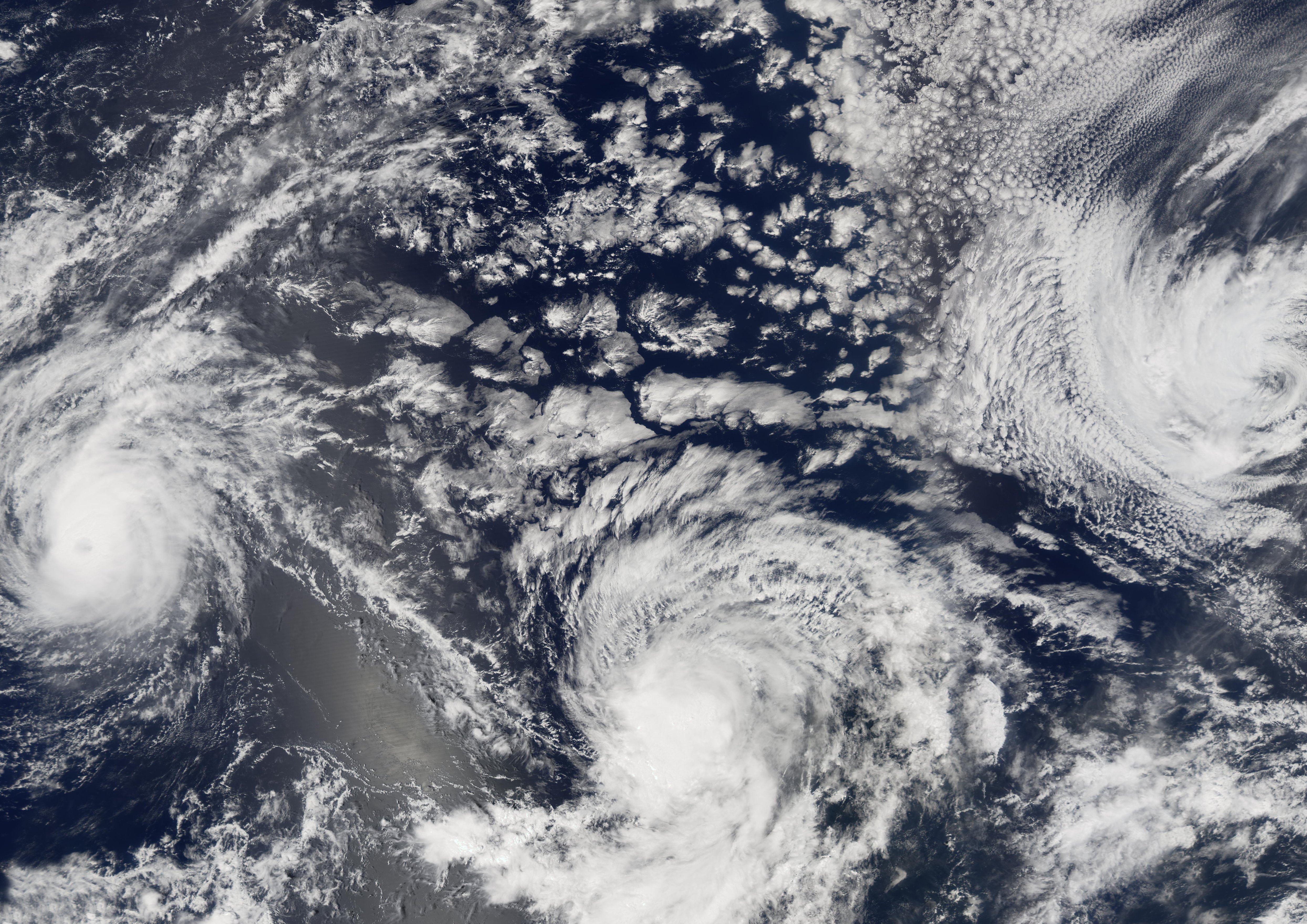 Tropical storm clusters shifting from Pacific to Atlantic as climate ...
